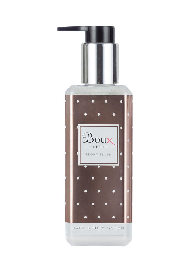 Peony blush hand & body lotion 225ml | Rose Gold | Boux Avenue UK