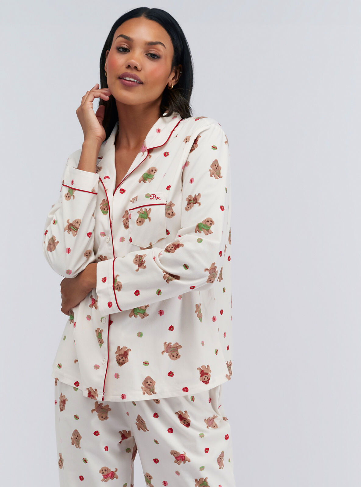 Cockapoo pyjamas in a bag | Cream | Boux Avenue UK
