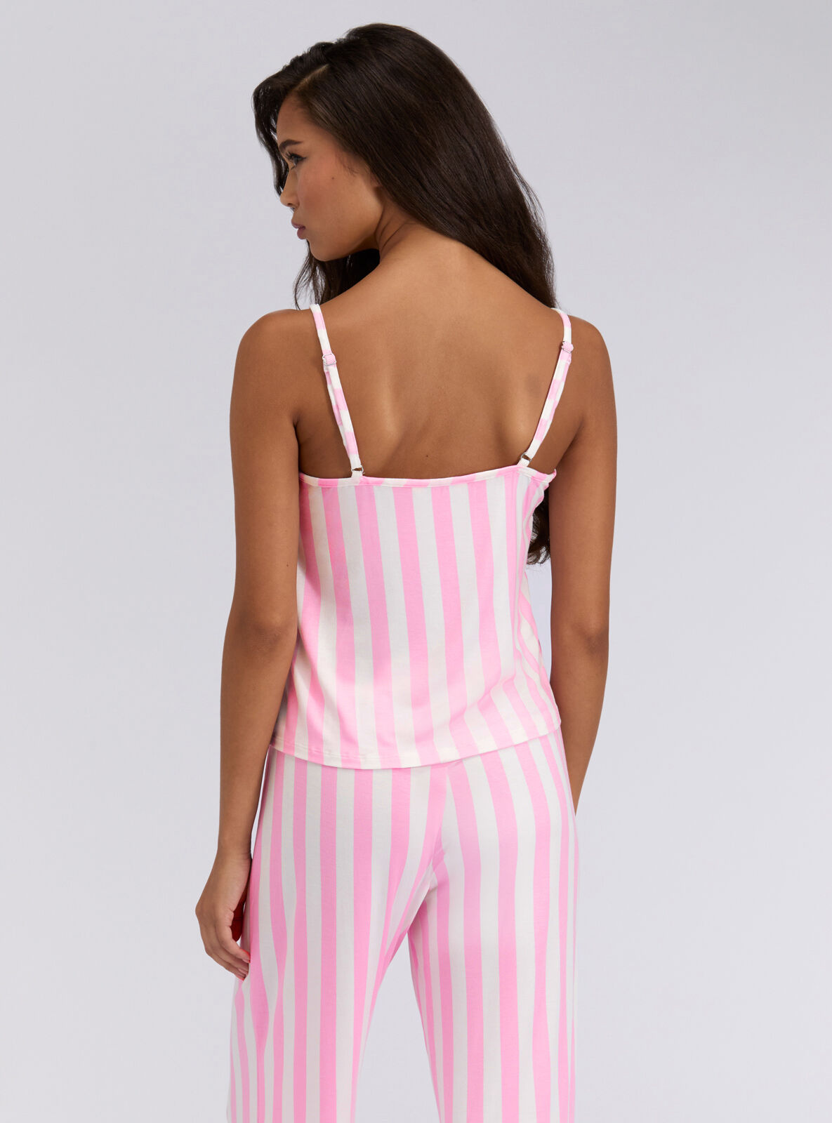 Stripe modal pyjama set | Pink Mix | Boux Avenue UK