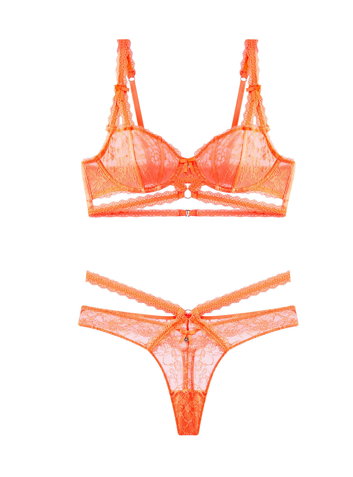 Josette thong | Neon Orange | Boux Avenue UK